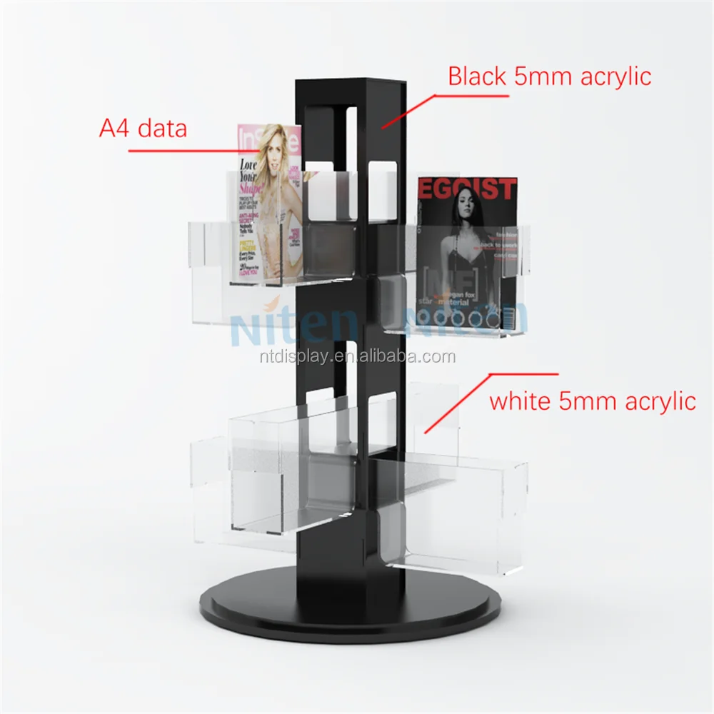 Magazine Single Book Rotating Display Stand - Buy Magazine Display ...