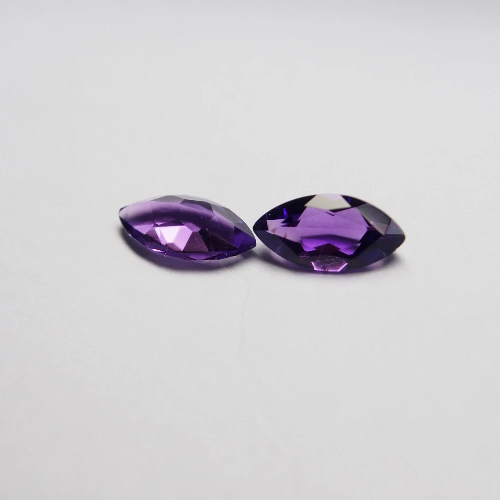 Brilliant Cut Amethyst Stone Small Size Round Man Made Amethyst Loose ...