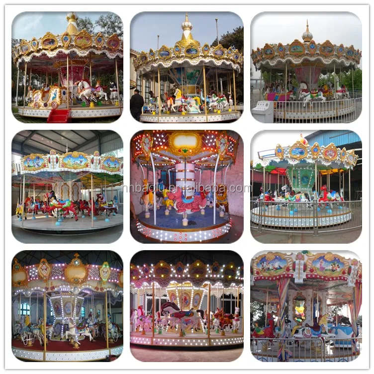 16 Seats Carousel Indoor Amusement Park Rides Manege Amusement Park ...