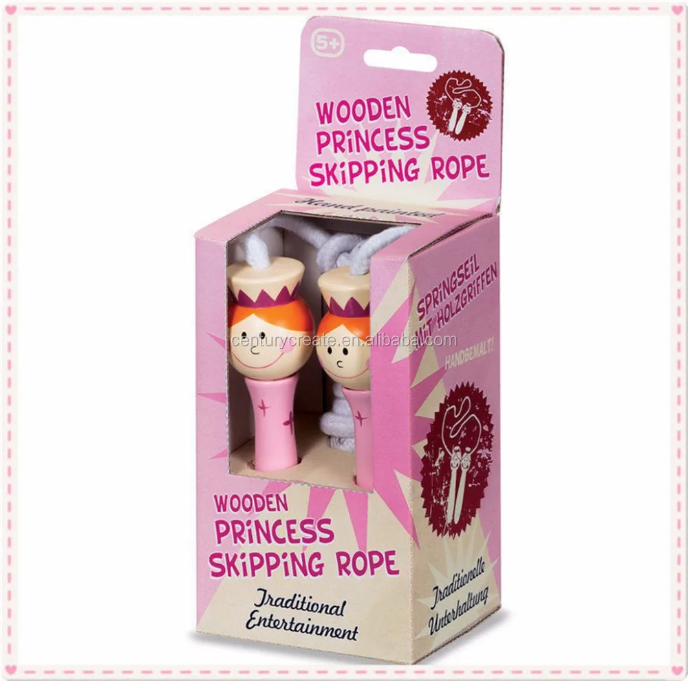 Princess Fashion Children’s Jump Rope with Wooden Handle