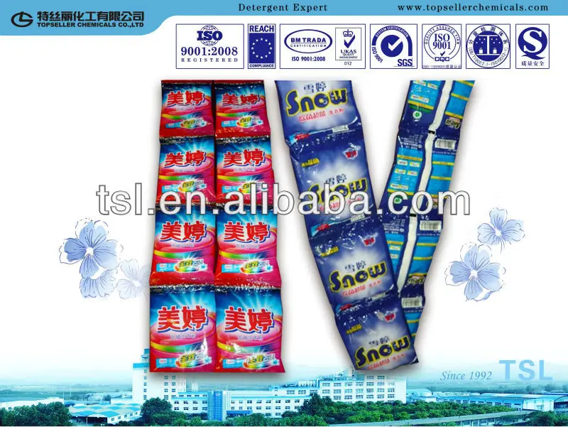 High Foam Hand Wash Small Sachet Detergent Powder for Africa