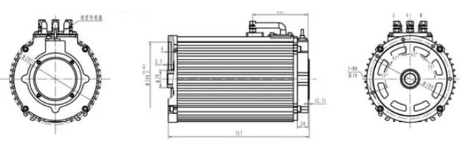 Electric Bldc Brushless Dc Motor 48v 1hp 1kw 2kw 3kw 3000w 4kw 4000w 5kw 7kw 8kw 10kw 10000w ...