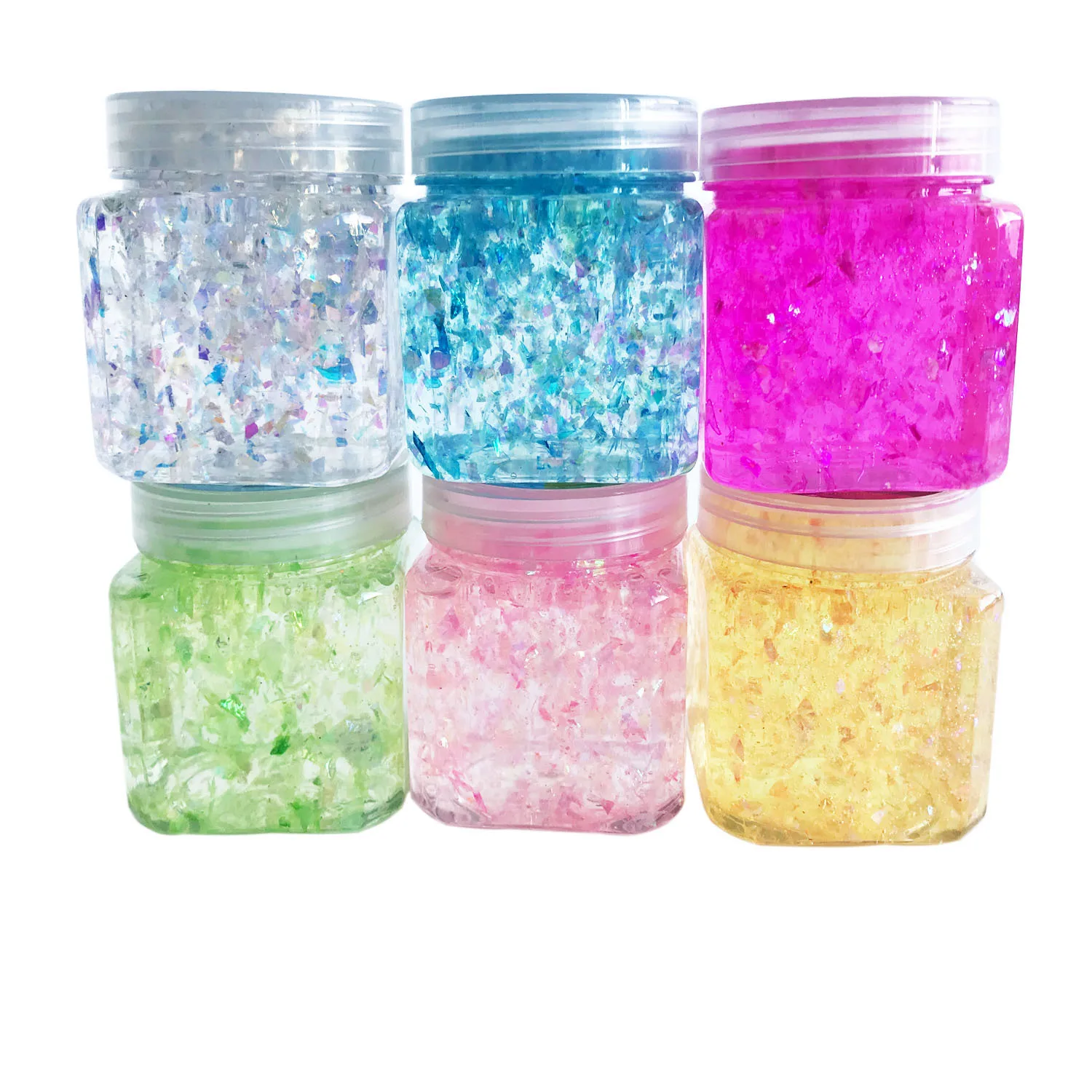Sequin Ice Crystal Slime Fluffy Mud With Suger Paper For Slime Putty ...
