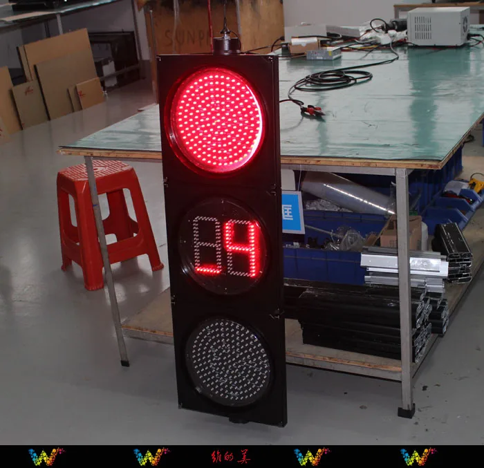 300mm Red Green Yellow Led Traffic Light Countdown Timer - Buy Traffic ...