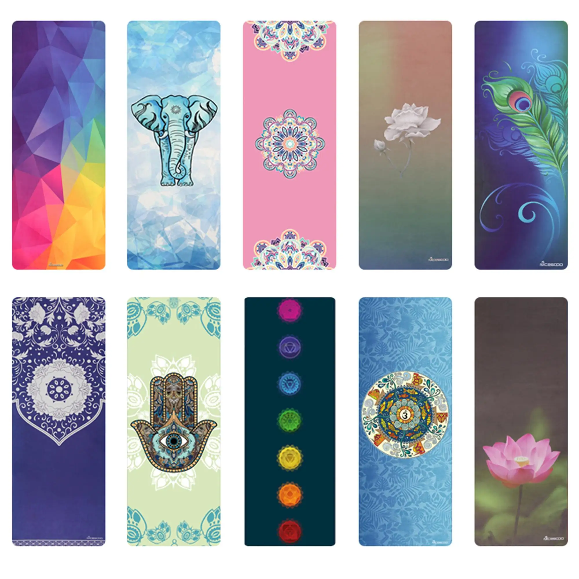 Rubber Microfiber Yoga Mat Factory Price Eco Friendly Natural Private ...