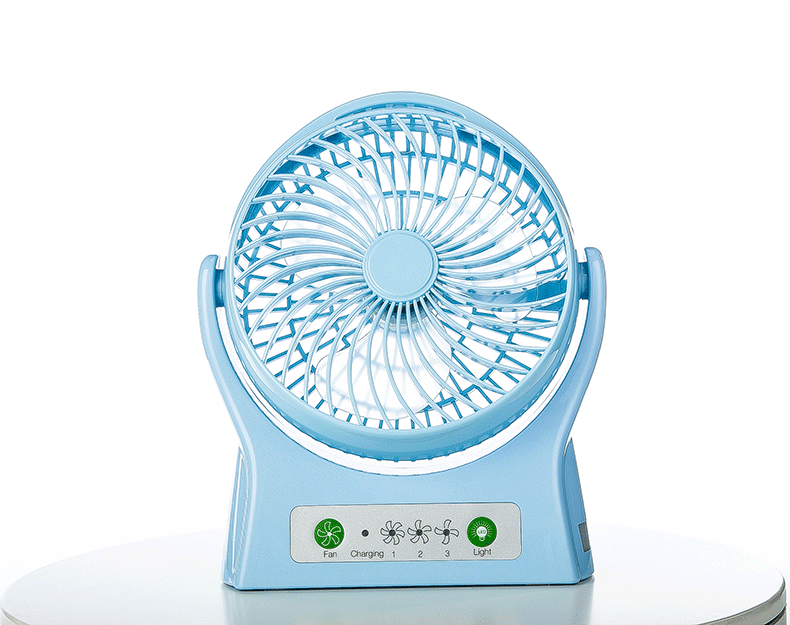 Ac Dc Rechargeble Portable Emergency Fan With Led Night Light For Daily ...