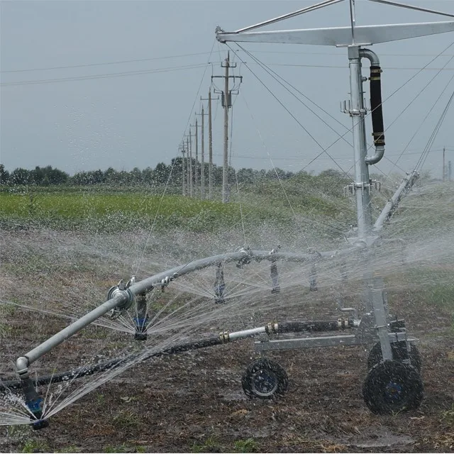 Agricultural Hose Reel Irrigation Boom System In Farm Mobile Sprinkler ...