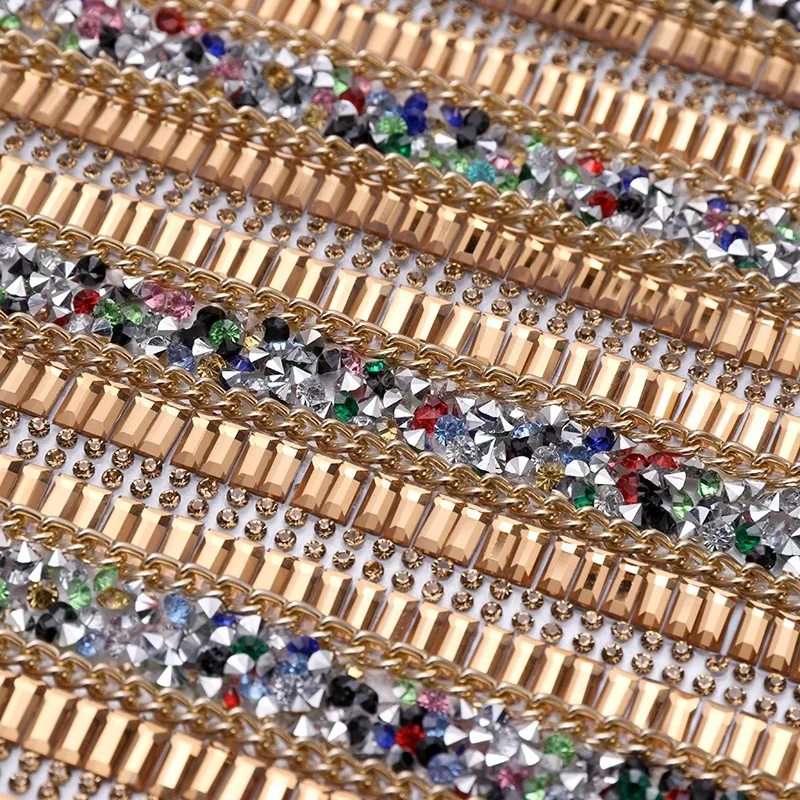 Diamond Net Mesh 888 Crystals 24x40cm Hot Fix Rhinestone Mesh Sheet ...