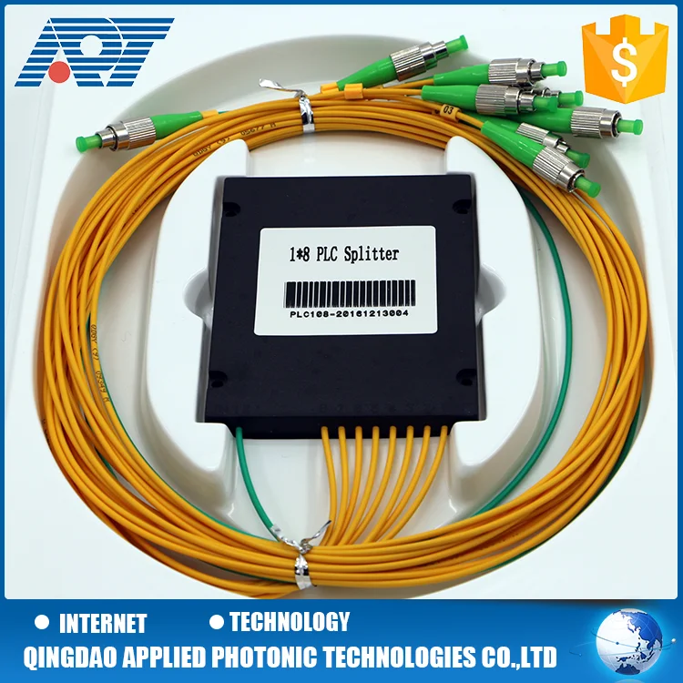 Well Distribution Fiber Optic Equipment 1 X 8 Abs Box 1260-1650nm ...