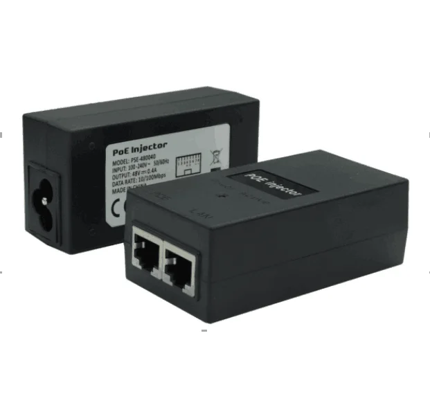 100-240vac อินพุตและ48v 0.38a เอาต์พุต Poe Power Injector อะแดปเตอร์48v ...