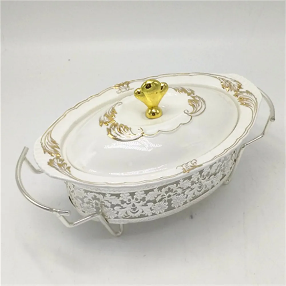 New Design 1l Ceramic Buffet Chafing Dish Food Warmer - Buy Ceramic ...