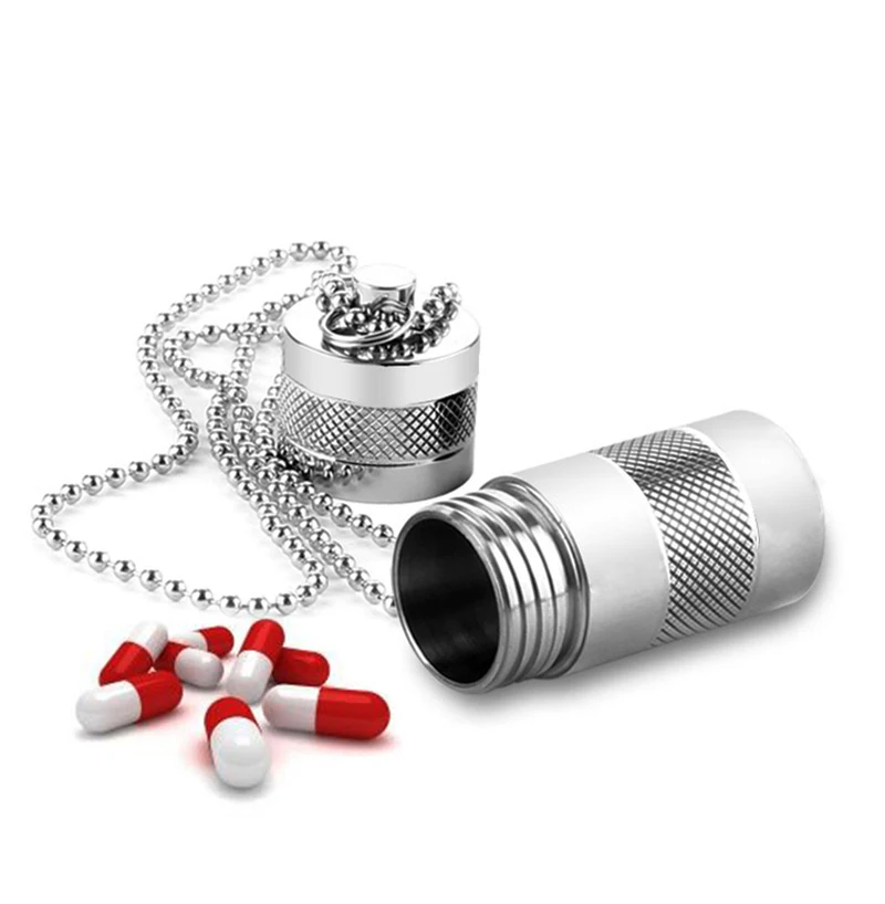 Ultralight Small Metal Custom Pill Case Box Organizer Mini Capsule ...