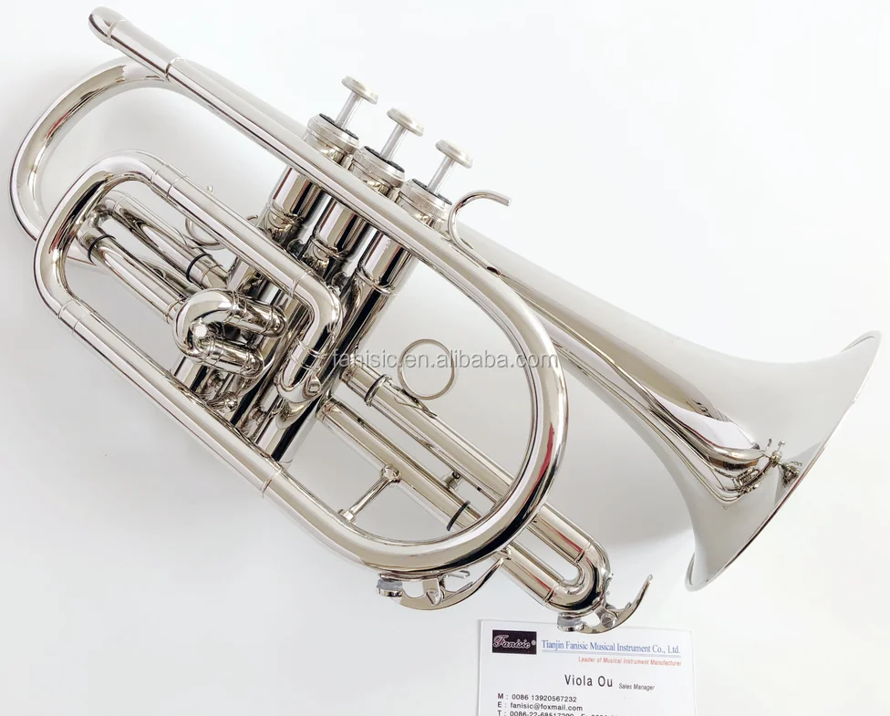 Nickel Plated Cornet/ Cornet/ Brass Instrument - Buy Nickel Plated ...