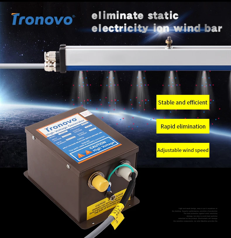 Tronovo Industrial Antistatic Ionizing Air Bar - Eliminate Static