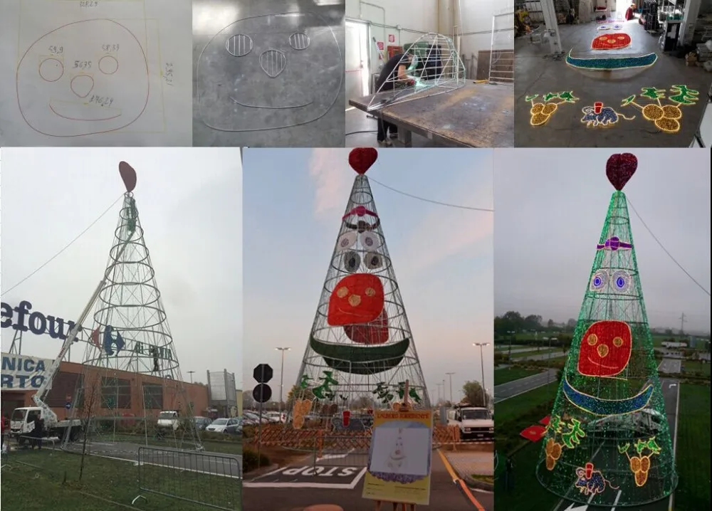 Metal Spiral Christmas Tree - Buy Large Metal Frame Christmas Tree,Led ...