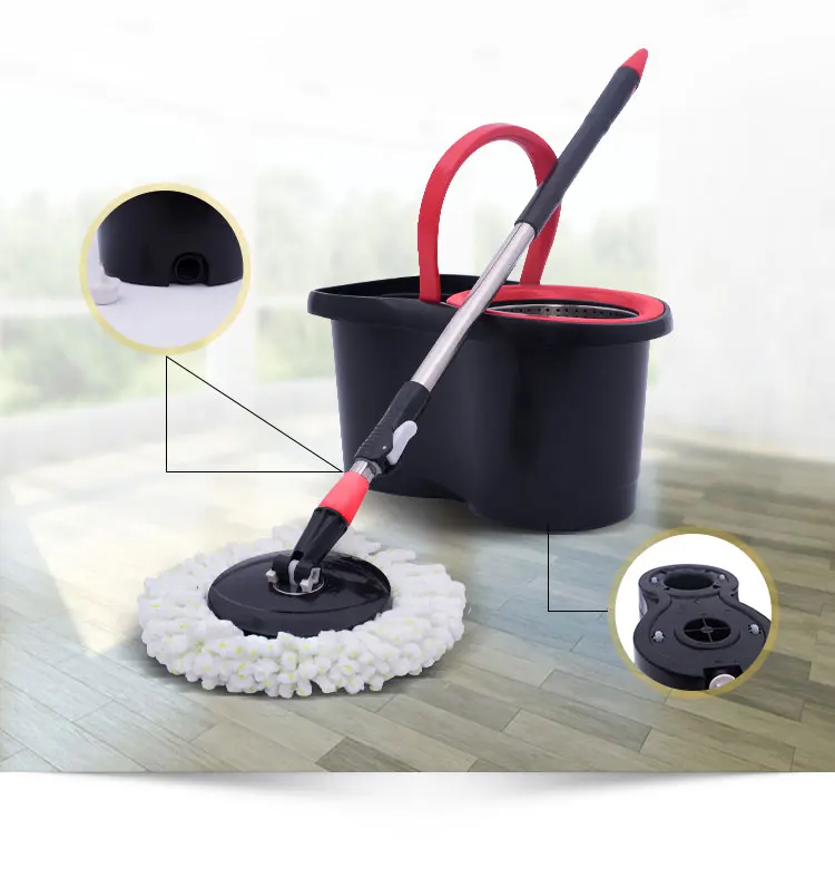 Easy Rotating With Wheels Plastic 360 Degree Magic Mop And Bucket - Buy ...