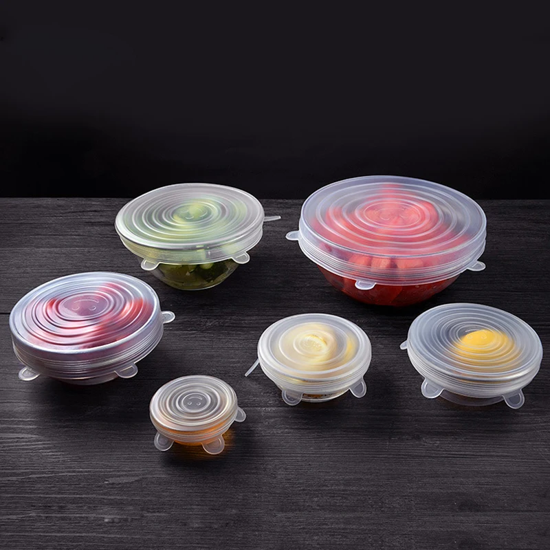 Silicone Various Sizes Reusable Food Cover Flexible 100% Food Grade ...