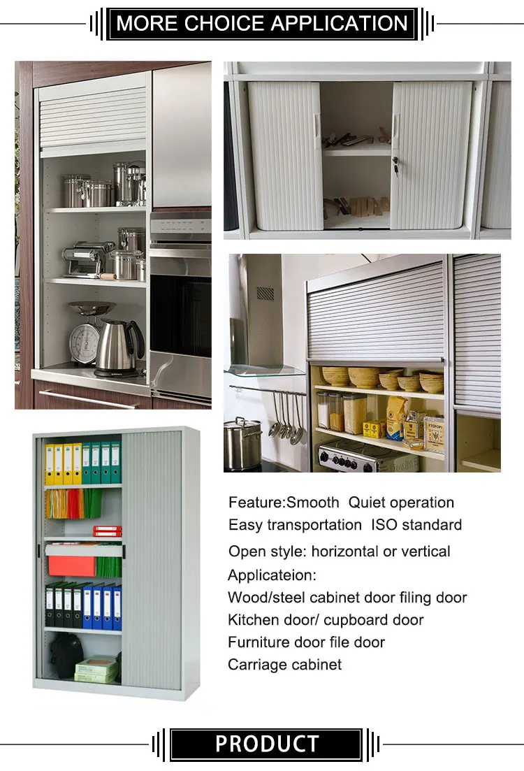 Filing Cabinet Roll Up Shutter Parts Plastic Roller Rolling Door With ...