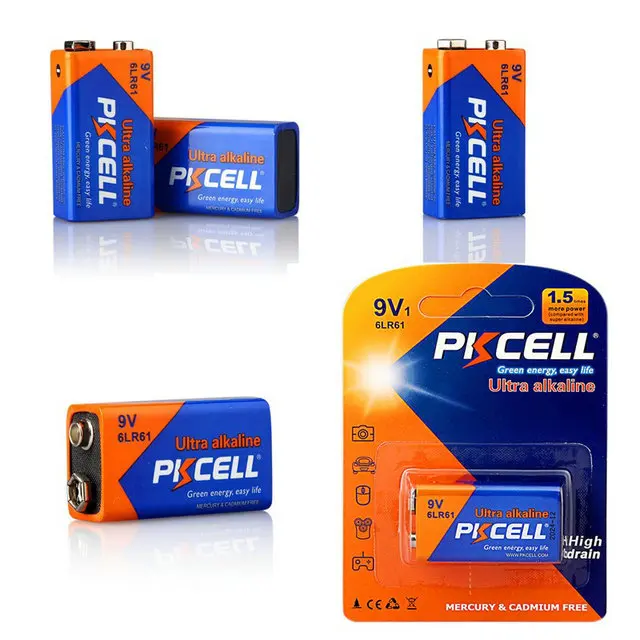 High Voltage 9v 6lr61 Mn1604 E22 Super Alkaline Battery Primary Dry ...