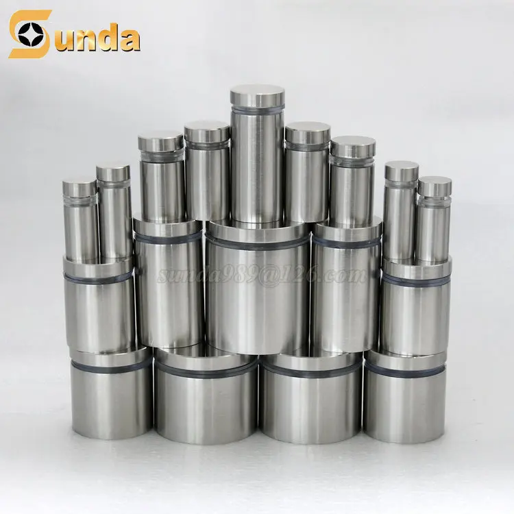 Different Material Sign Mounted Glass Panel Standoff Products from ...