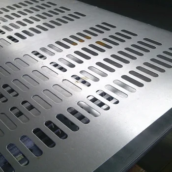 Round End Slot Hole Perforated Metal Screen Sheet For Decorative ...