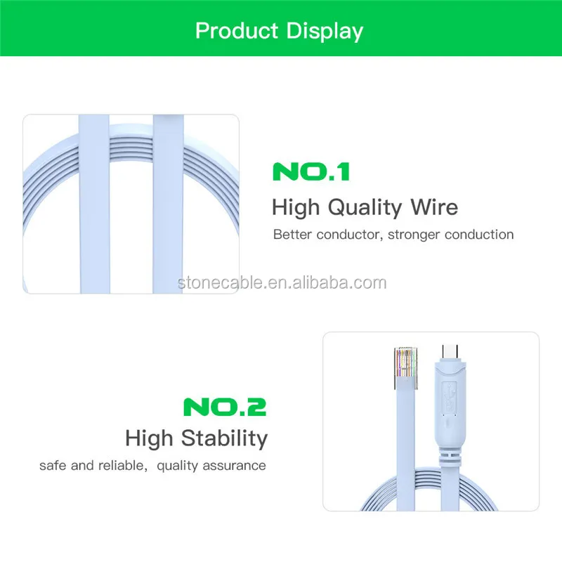 6FT 1.8M USB 3.1 Type-C to RJ45 Cable - Reliable Connectivity