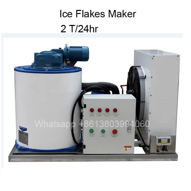 2t Sea Water Flake Ice Machine/flake Ice Maker Drum /flake Ice Maker ...