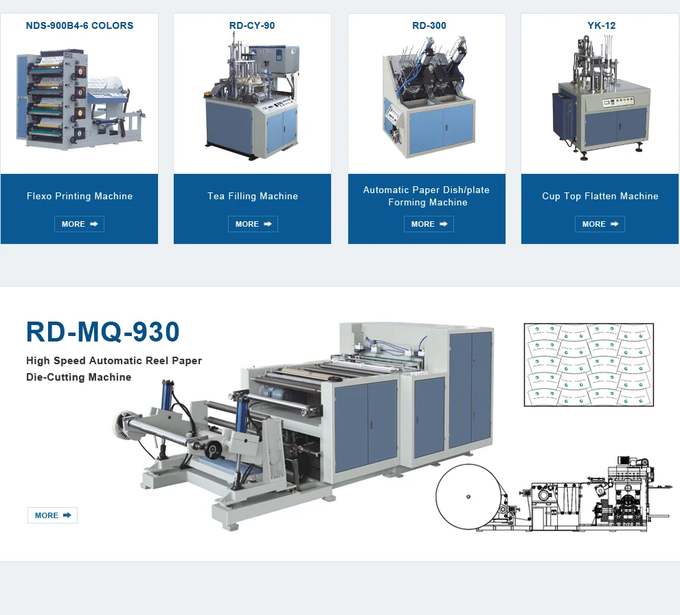 Zhejiang Ruida Machinery Co., Ltd. - Paper Cup Machine, Paper Bowl Machine