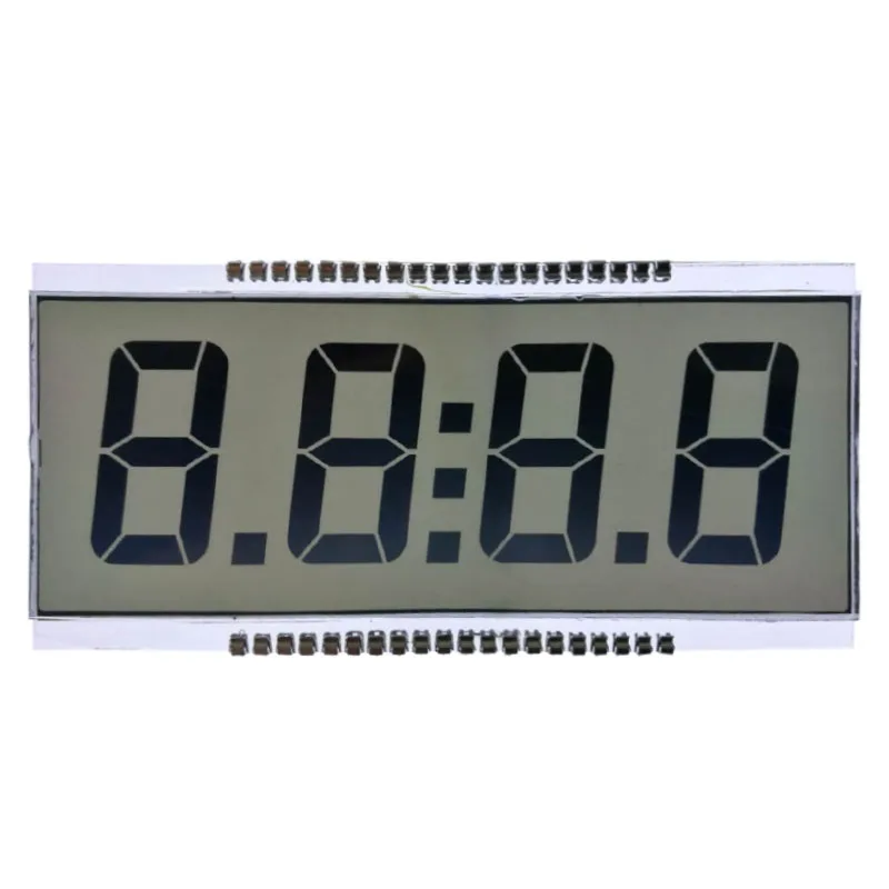 Small 7 Segment Lcd Tiny Lcd Screen Monochrome 4 Digit Tn Monochrome Reflective Lcd Display