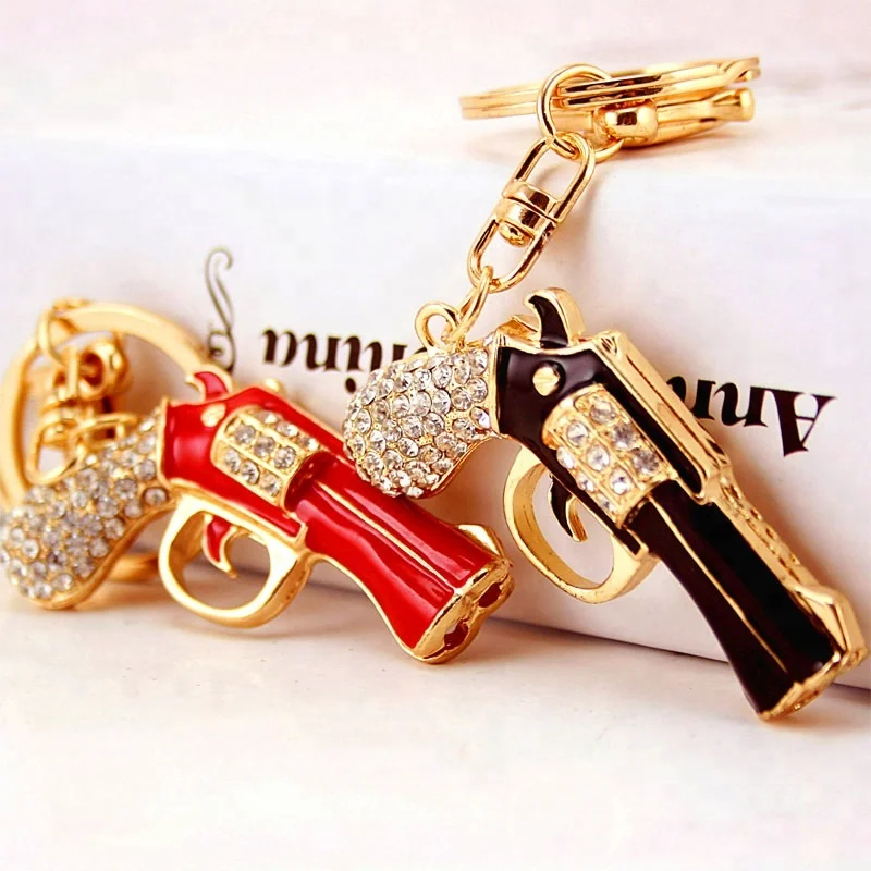 Miniature Revolver Pistol - Fashion Keychain for Men & Women