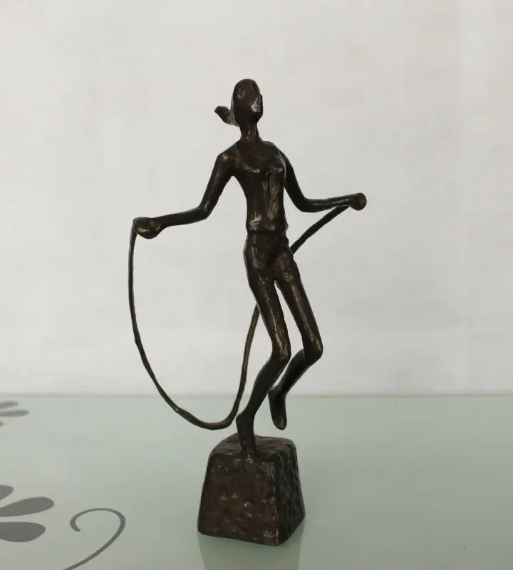 Popular Cast Iron Handmade Arts And Crafts Skipping Rope Sculpture ...