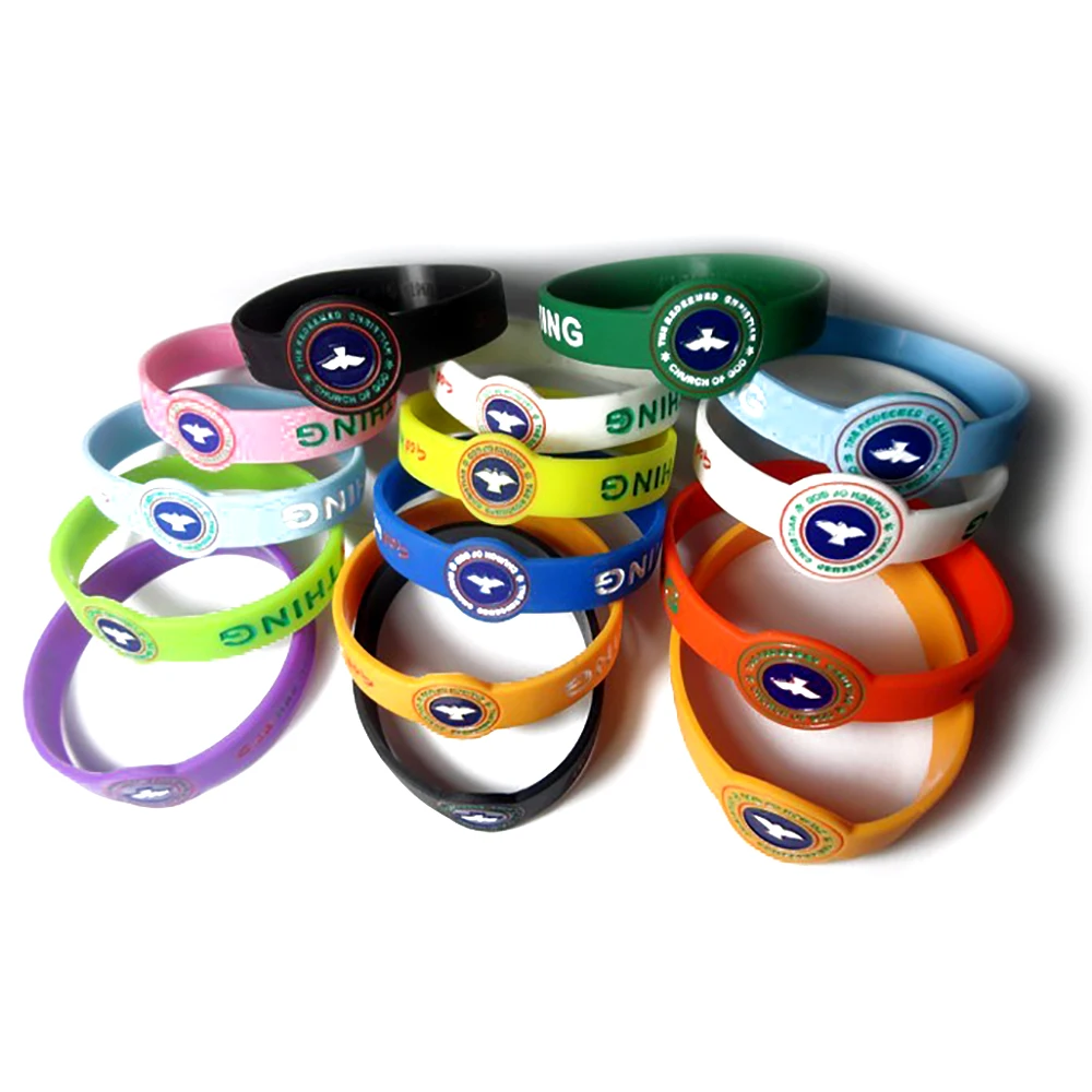 Full Size Silicone Bracelet Rubber Slap Hand Band Full Color Printing ...