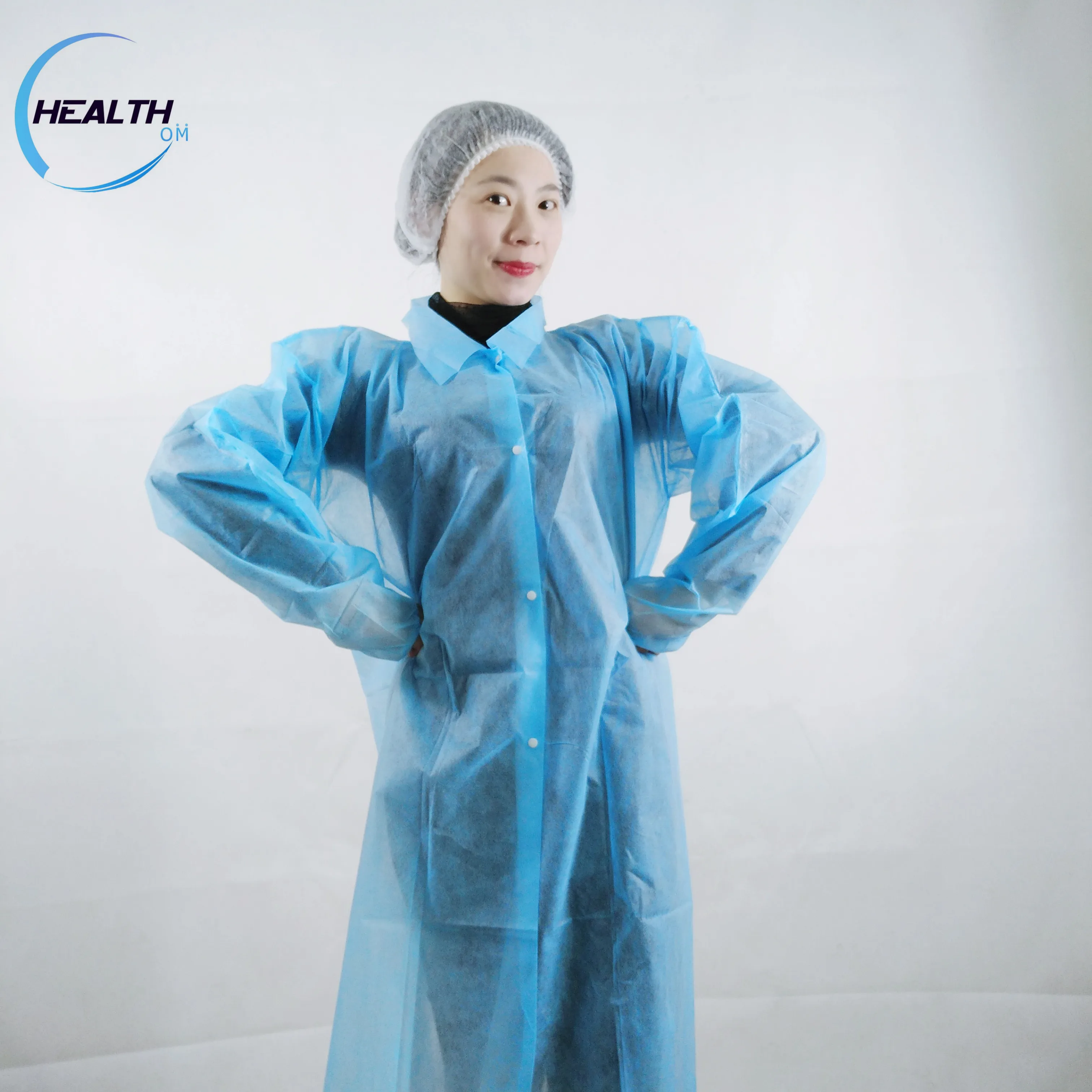 Non Woven Medical Lab Coats Fabric Hospital No Pocket Coat - Buy Non ...