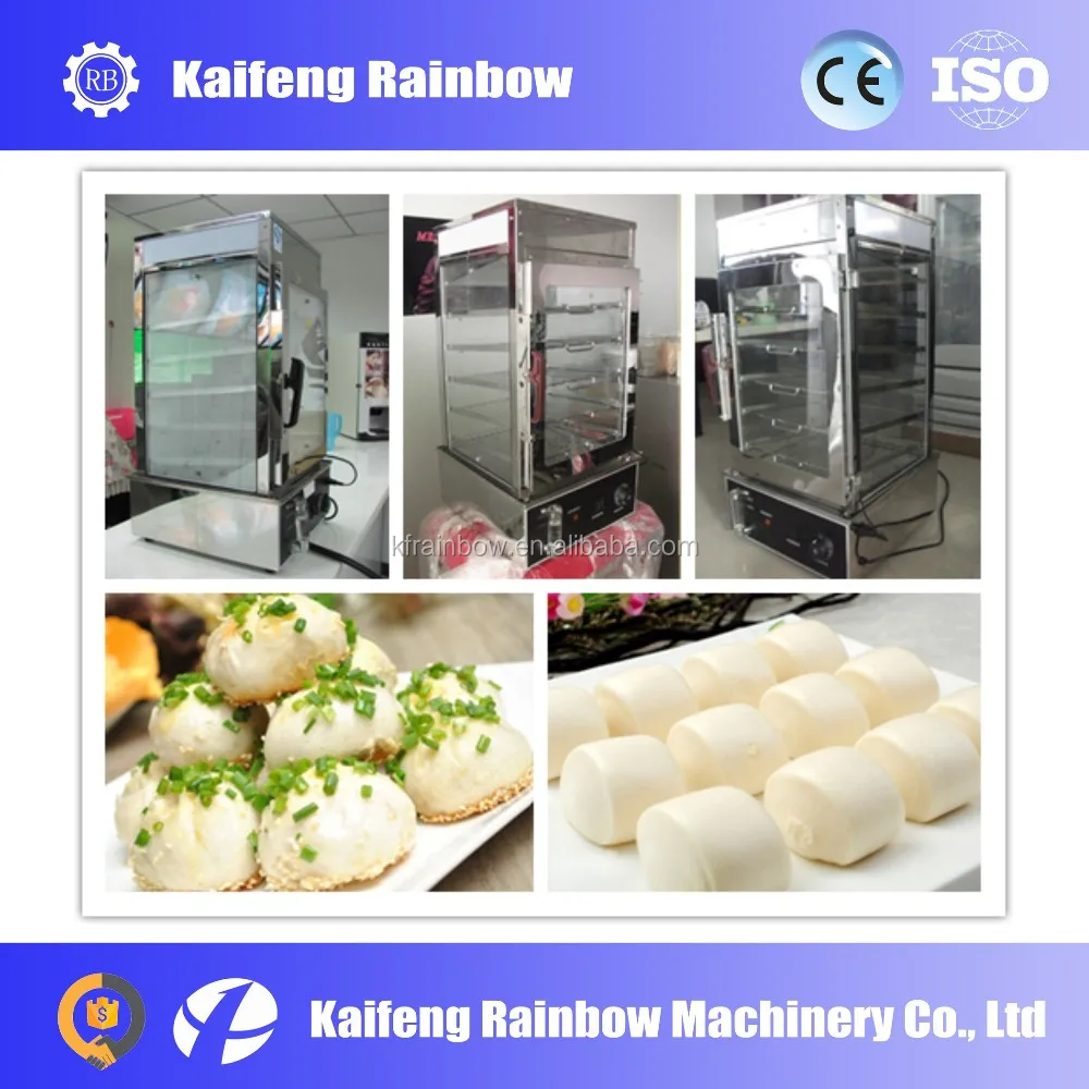 Stainless Steel Factory Price Buns Electric Chinese Bun Steamer Display ...