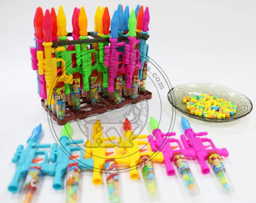 Plastic Missile Shoot Gun Toy With 2g Assorted Pressed Candy - Buy ...