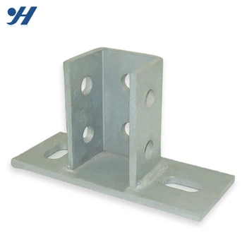 Hdg Perforated Steel Structural Post Base Plate Bracket - Buy Base ...