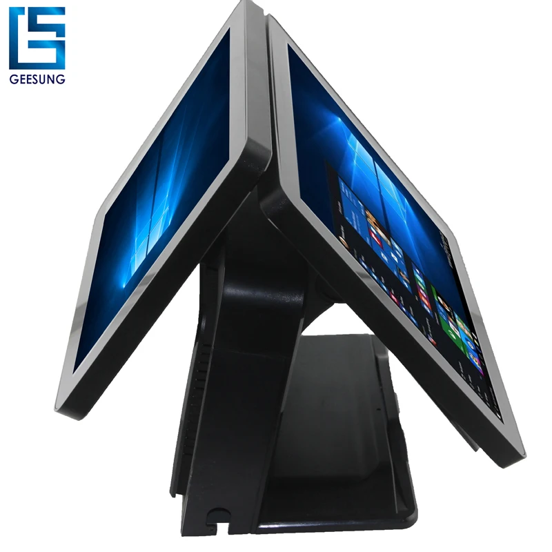 Dual Screen All In One Pos With Customer Display 2 Screen Pos System ...