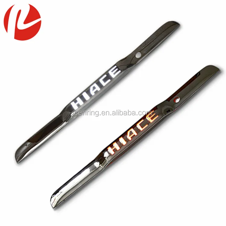 Chrome Plated Hiace Car Back Trim Strip Rear Door Cover With Hiace Led ...