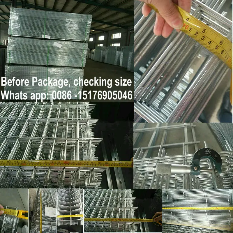 3m X 2.4m 50/50 4mm Weld Mesh Industrial Standard Galvanised Sheet ...