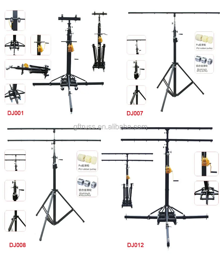 High Quality Crank Handing Light Stand - LED DJ Stage Lighting Stander