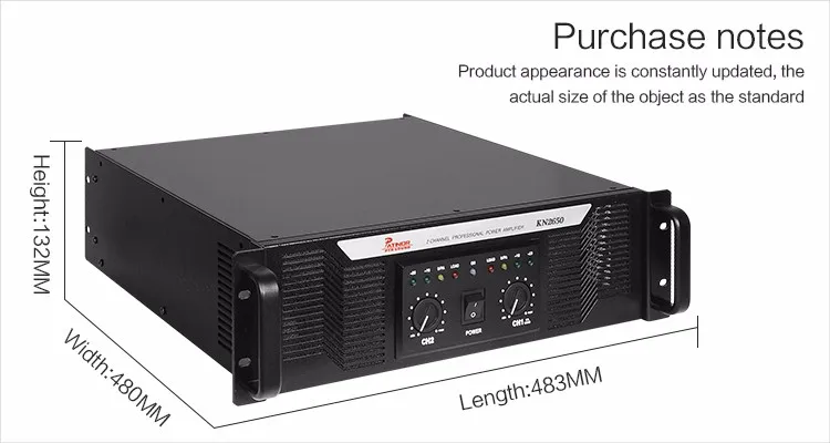 Professional 3U 2000W Power Amplifier Nightclub Audio Amplifier ...