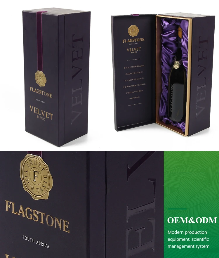 Custom Liquor Bottle Cardboard Packing Gift Boxes - Luxury