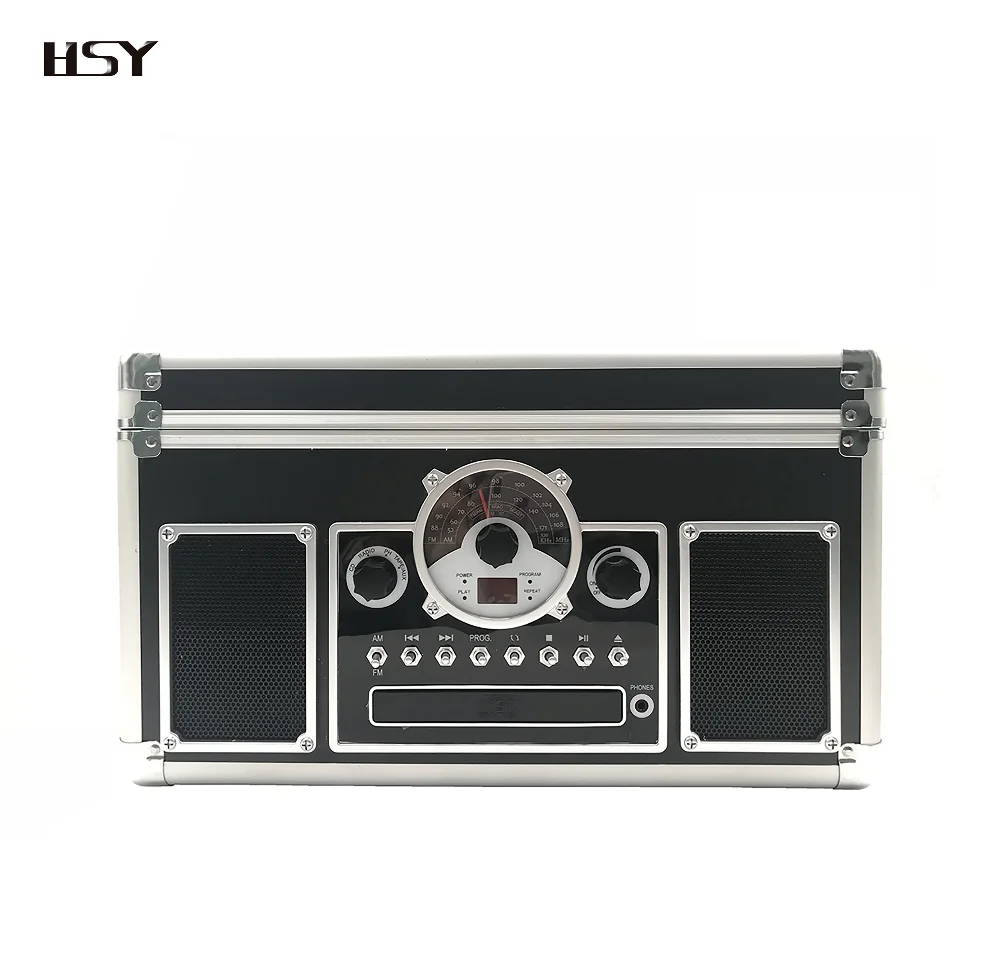 Portable Suitcase Turntable Tape Cd Player Vinyl Recorder Fm Am Radio ...