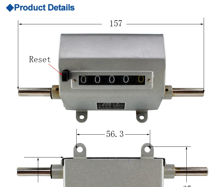 Digital Fabric Length Counter Meter Z96-f - Buy Fabric Meter Counter ...