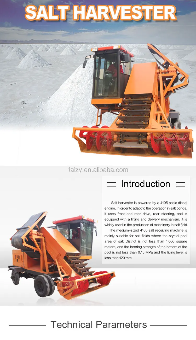 Salt Collector Harvester Machine - Efficient Salt Production