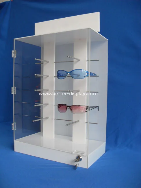 Acrylic Countertop Sunglass Display Case With Lock - Buy Acrylic ...