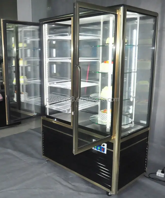Upright Two Exhibition Spaces Cake Display Freezer| Alibaba.com