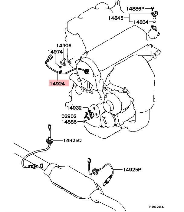 Engine Control Knock Sensor For Mitsubishi Outlander Xl Cu4w Cu5w ...