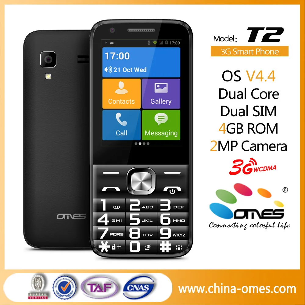 Keypad Smart Mobile Phone T2 2016 Android 2.8 Inch Touch Screen ...