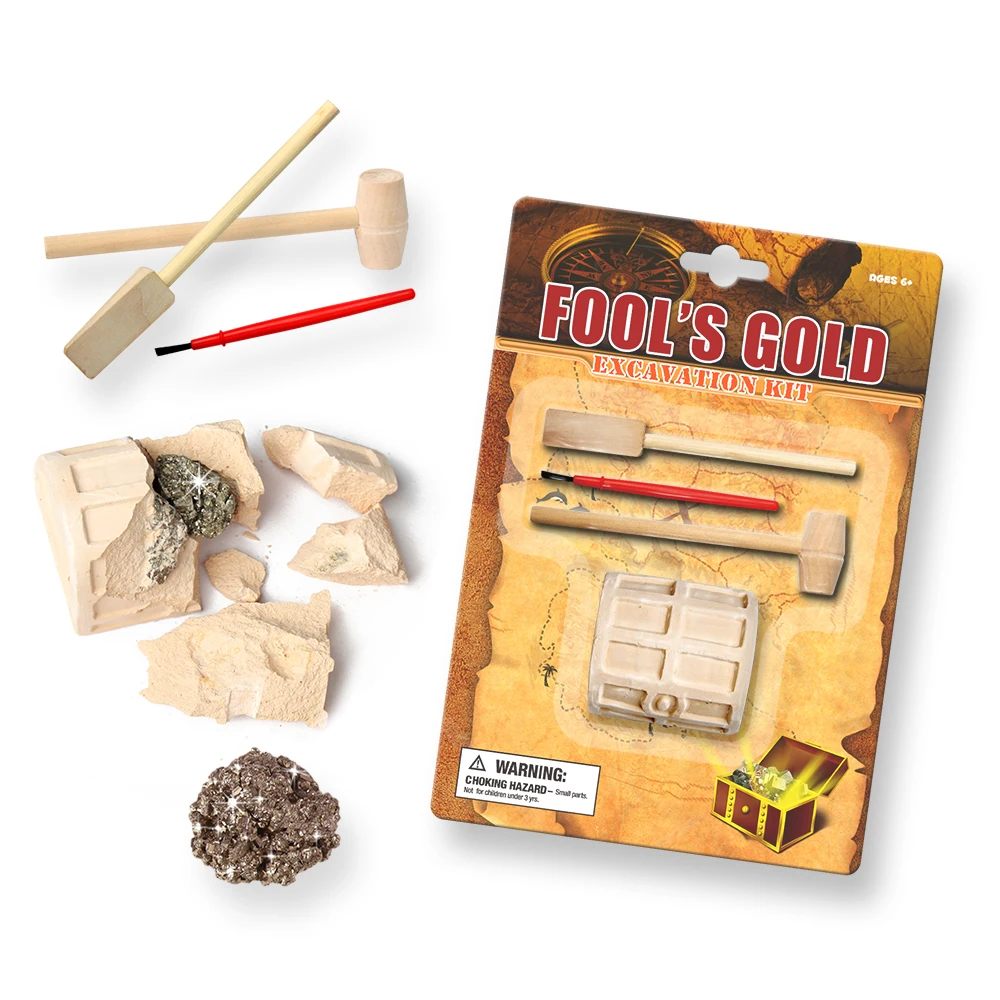 Kid Education Toy Rock Dig It Out! Fool's Gold Dig Kit/pyrite Dig And ...